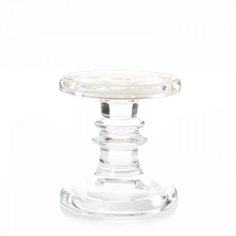 Glass Pillar/Jar Stands - Small - WhiteScent Home